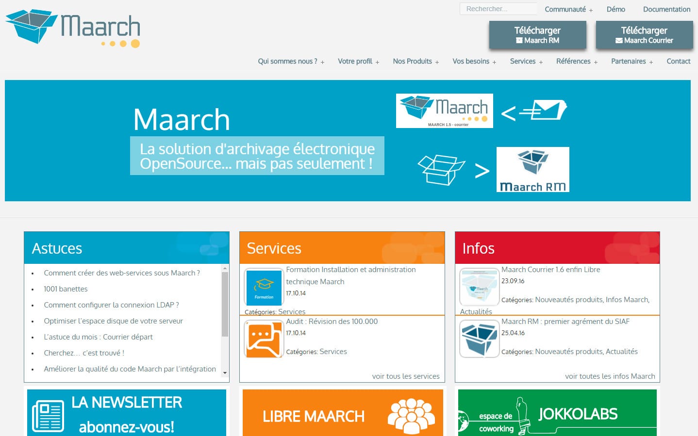 SAAS : Maarch - Developpeur / integrateur web (Growth Hacker)