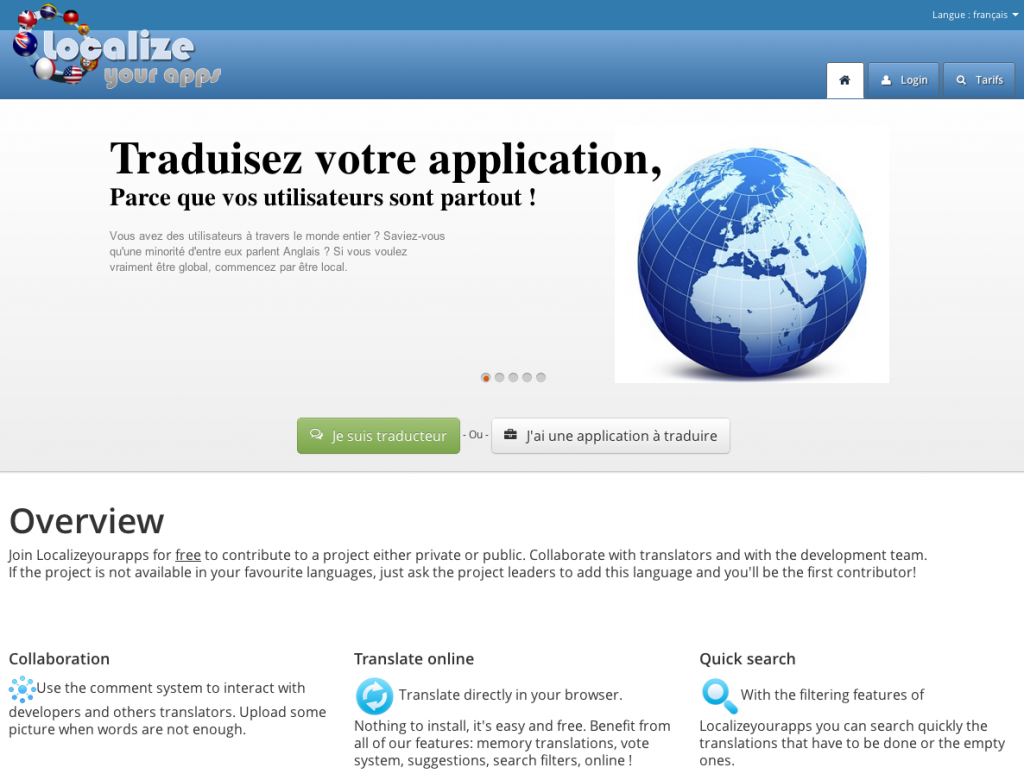 SAAS : Localizeyourapps - Developpeur / integrateur web (Growth Hacker)