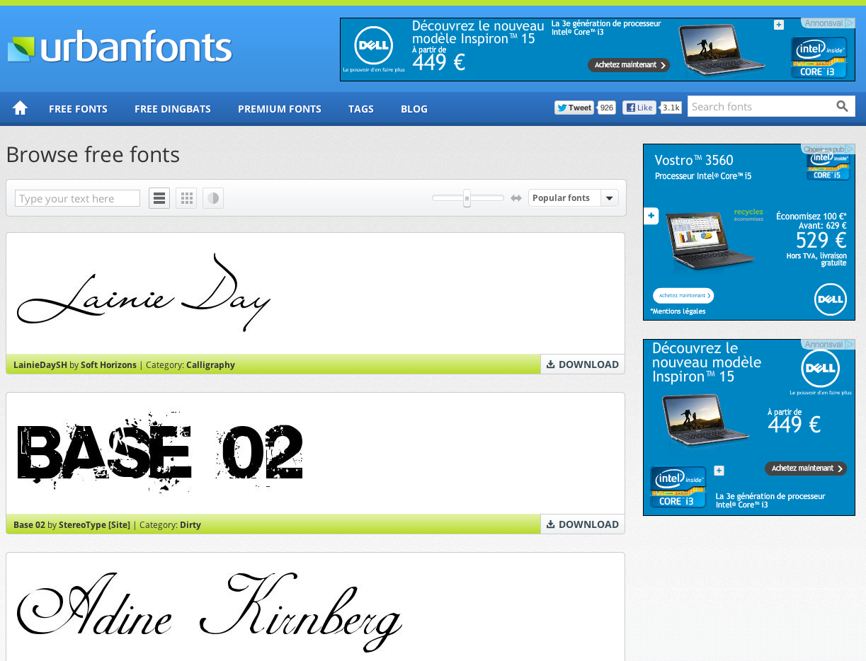 eewee-liste-font-police-urbanfonts - Developpeur / integrateur web ...