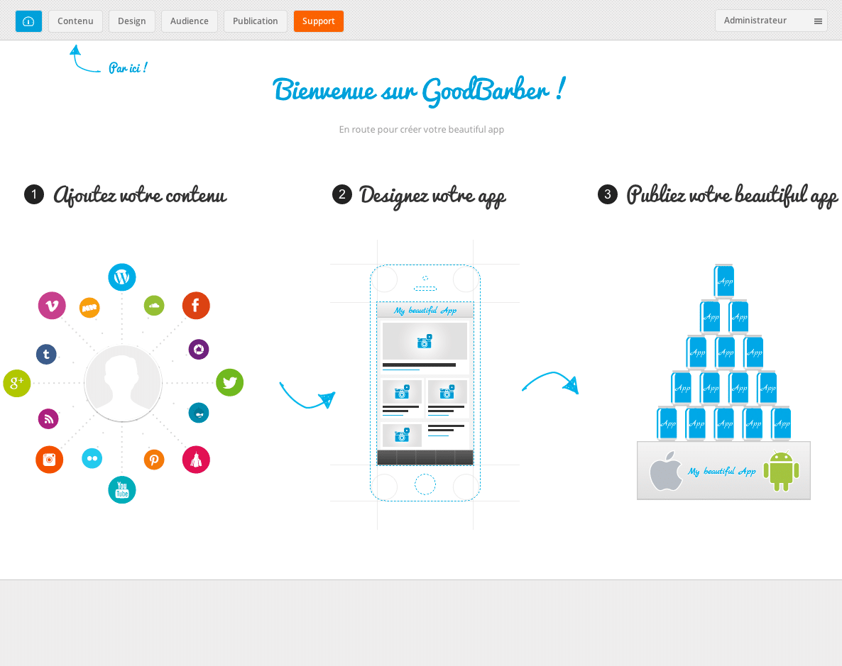eewee-goodbarber-home - Developpeur / integrateur web (Growth Hacker)