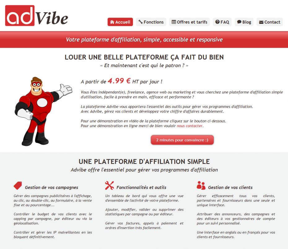 SAAS : Advibe - Developpeur / integrateur web (Growth Hacker)